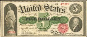 Oversized Five Dollar Bills | Values and Pricing for Old Five Dollar ...